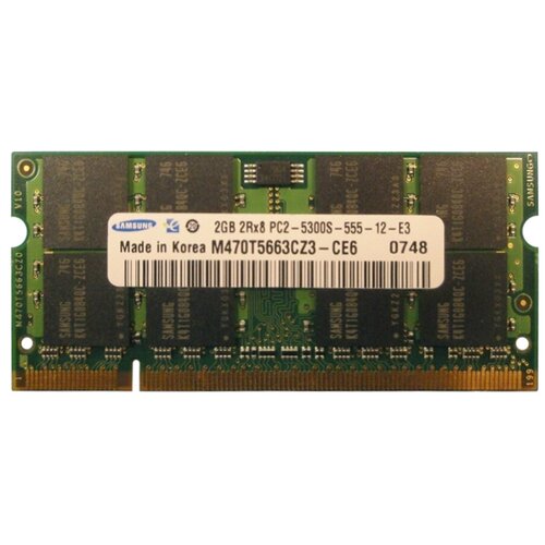 Оперативная память Samsung 2 ГБ DDR2 667 МГц SODIMM CL5 M470T5663CZ3-CE6
