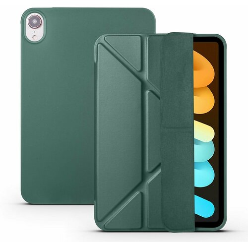 Чехол iPad mini 6 с охлаждением Y-cложение темно-зеленый