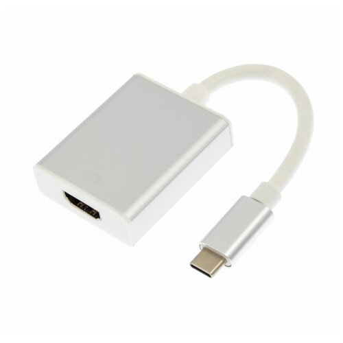 Переходник (адаптер) HDMI-Type-C (4K) 0.15 м, серебро