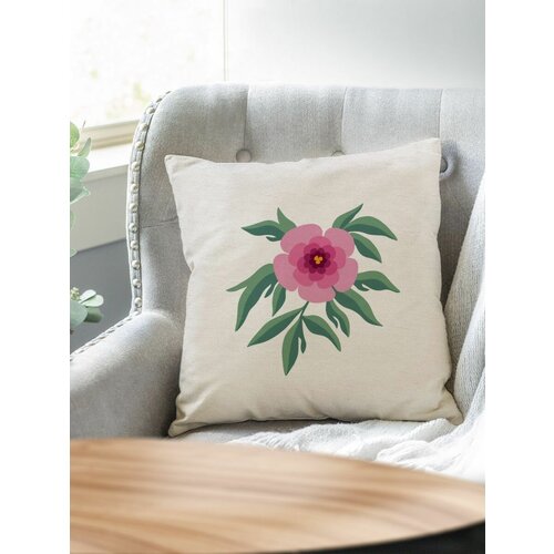 Подушка декоративная на диван Цветы и растения №370