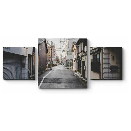 Модульная картина Узкие улочки Киото170x73