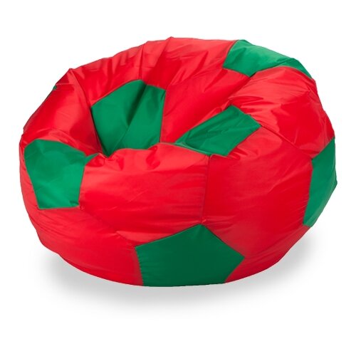 Набор чехлов Пуффбери для кресла-мешка "Мяч" размер XXL, 2 шт., красный/зеленый, 2 шт.