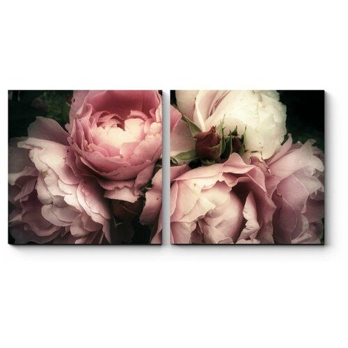 Модульная картина Прекрасные розы 110x55