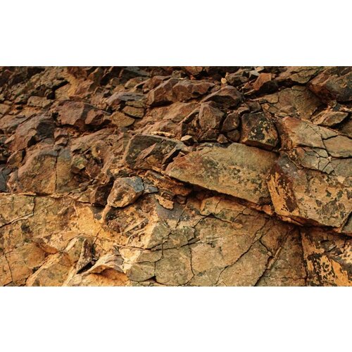 Картина на холсте 60x110 LinxOne "Скалы, камни, каменный, рельеф, песчаный" интерьерная для дома / на стену / на кухню / с подрамником