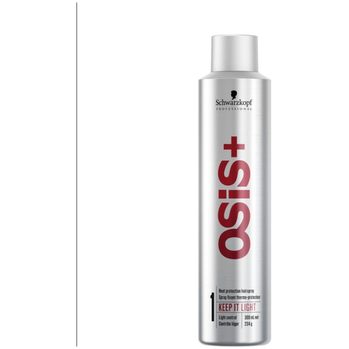 Лак OSIS+ легкой фиксации SCHWARZKOPF PROFESSIONAL термозащитный keep it light 300 мл