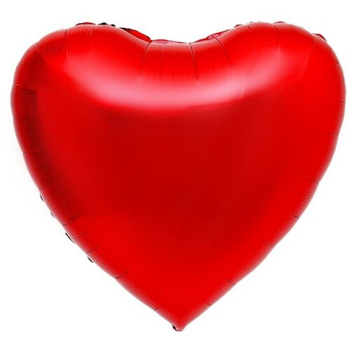 Шар фольгированный 32" «Сердце», цвет красный