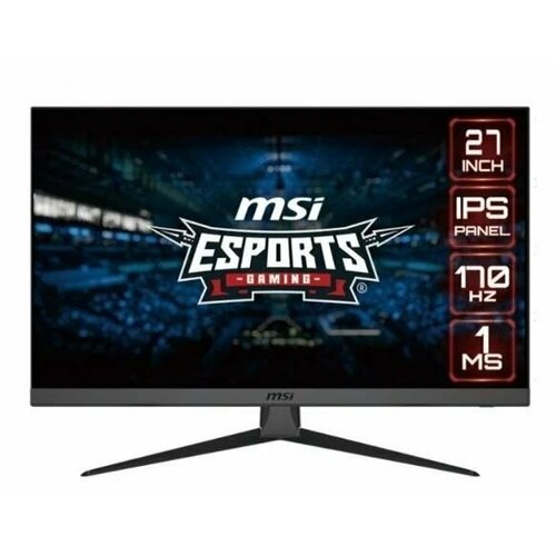 Монитор MSI G2722 27" 16:9 FHD(1920x1080)IPS Flat, 170Hz,1ms(MPRT),1100:1,100M:1,250nit,178/178,2xHDMI 1.4,1xDP 1.2, Tilt, VESA,170Hz,1y w-ty