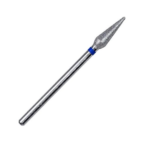 Фреза для маникюра и педикюра Irisk Professional алмазная Каплевидная, синяя, диаметр 4 мм, металл, средняя, 4
