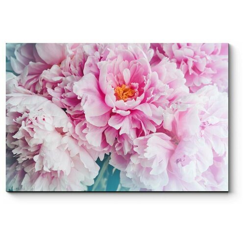 Модульная картина Нежно-розовые пионы 40x27