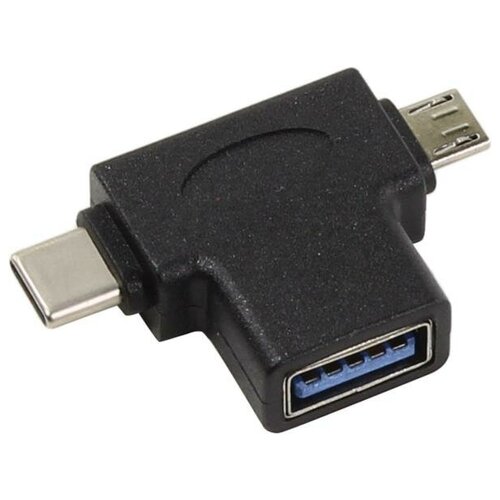 Переходник Type-C microUSB ORIENT UC-302 черный