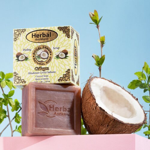 Мыло натуральное с кокосовым маслом, 150 г, Herbal Antikkent