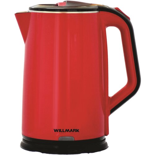 Чайник электрический WILLMARK WEK-2012PS, темно-красный