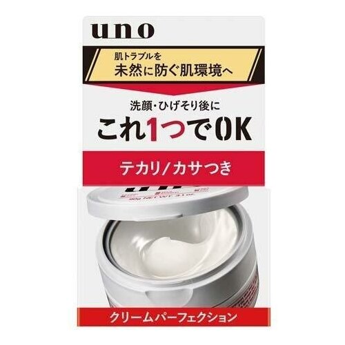 SHISEIDO UNO Универсальный увлажняющий гель-крем после бритья с ароматом цитруса, банка 90гр