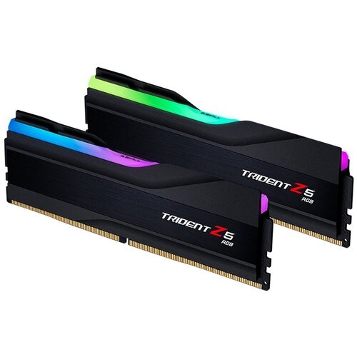 Модуль памяти DDR5 G.SKILL TRIDENT Z5 RGB 32GB (2x16GB) 8000MHz CL38 (38-48-48-128) 1.45V / F5-8000J3848H16GX2-TZ5RK / Black