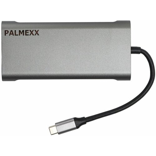 Хаб PALMEXX 11в1 Usb-C to HDMI+VGA+4*USB3.0+Usb-C+CR+AUX+LAN /HUB-008