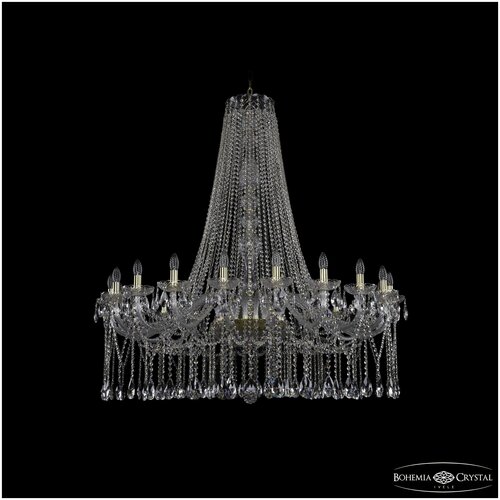 Люстра Bohemia Ivele Crystal 1413/20/460/h-136/G, E14, 800 Вт, кол-во ламп: 20 шт., цвет: бесцветный