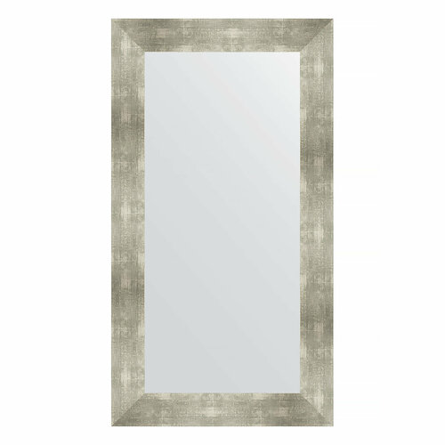 Зеркало настенное EVOFORM в багетной раме алюминий, 60х110 см, для гостиной, прихожей, кабинета, спальни и ванной комнаты, BY 3090