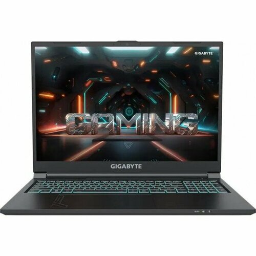 Ноутбук Gigabyte G6 Core i7 13620H 16Gb SSD1Tb NVIDIA GeForce RTX4060 8Gb 16 IPS FHD+ (1920x1200) Windows 11 Home black WiFi BT Cam (KF-H3KZ854SH)