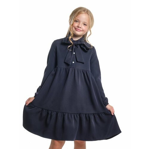 Школьное платье Mini Maxi, размер 128, синий