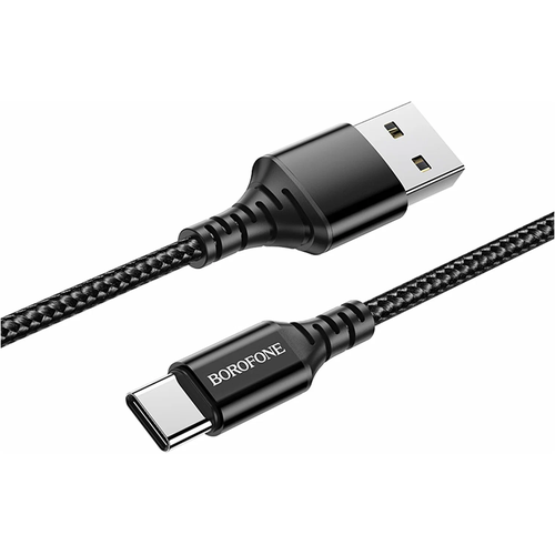 USB кабель BOROFONE BX54 Ultra Bright Type-C, 1м, черный