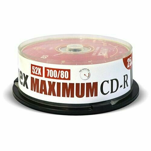 Диски CD-R Mirex Brand 52X 700MB Cake box 25