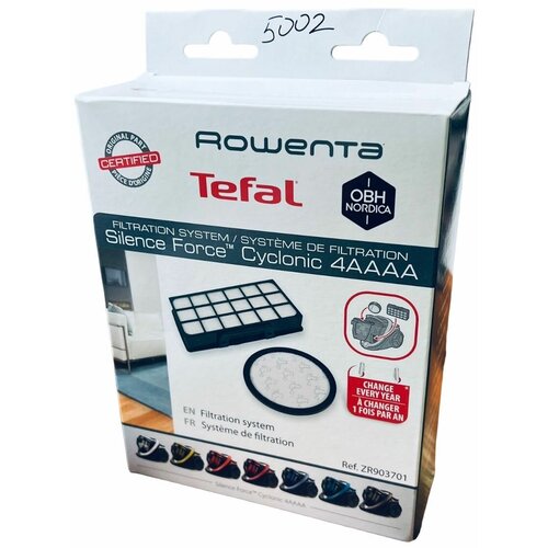 Фильтр для пылесоса Tefal, Rowenta Silence Force, Cyclonic - комплект - система фильтрации ZR903701