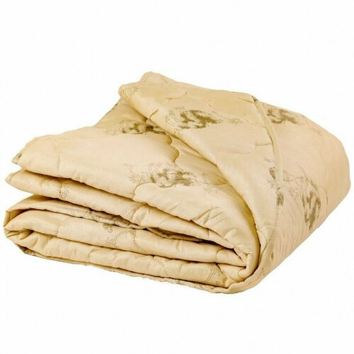 Одеяло из верблюжей шерсти 2-спальное тонкое/облегченное RdTex стеганое 175х205 см