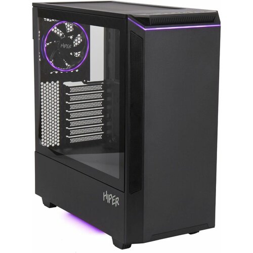 Корпус ATX HIPER PB81, Midi-Tower, без БП, черный