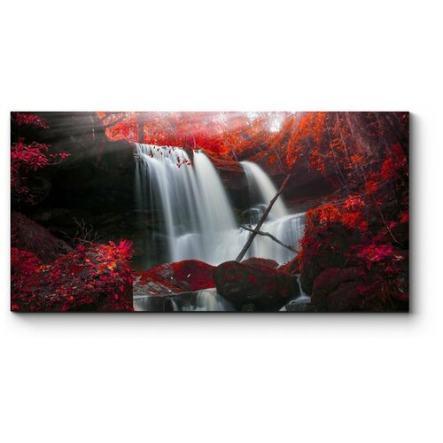 Модульная картина Осенний водопад в Таиланде 130x65