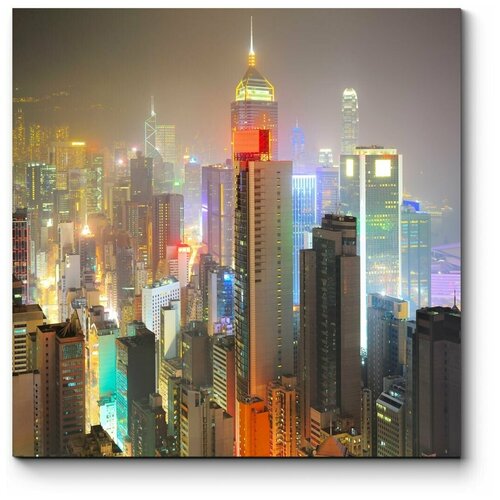 Модульная картина Гонконг в сиянии огней60x60