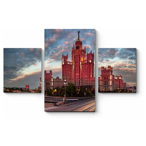 Модульная картина Величественная Москва80x52