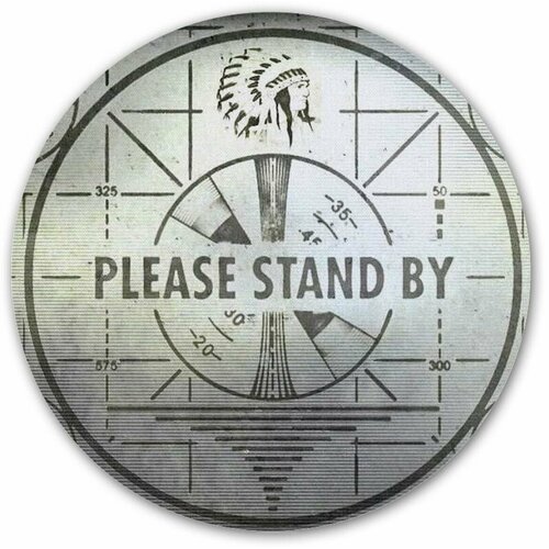 Коврик для мышки круглый Fallout - Please Stand By