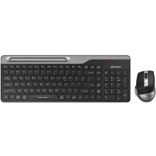 Комплект клавиатура + мышь A4TECH Fstyler FB2535C черный/серый USB беспроводные BT (1633404 )