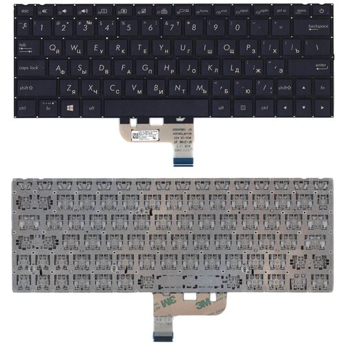 Клавиатура для Asus UX333FA UX333FN UX334FA Черная p/n: