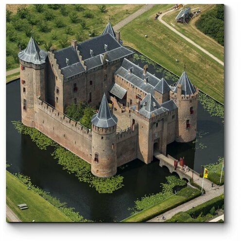Модульная картина Средневековый замок Мейдерслот в Нидерландах100x100