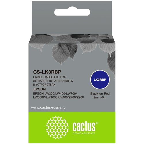 Картридж ленточный Cactus CS-LK3RBP черный