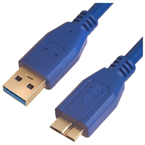 GCR Кабель интерфейсный USB 3.0 1.0m Premium, AM/microB