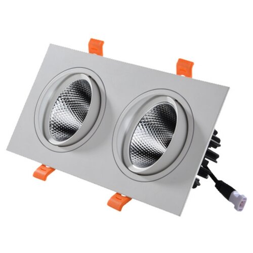 Светильник Kink light 2133D, LED, 24 Вт, 2 лампы, 4000, цвет арматуры: белый, цвет плафона: белый