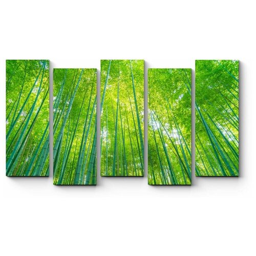 Модульная картина Бамбуковый лес 200x116