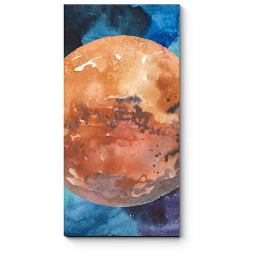 Модульная картина Акварельный Марс 100x200