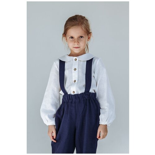 Школьная блуза Kinfolk Clothes, размер 116, белый