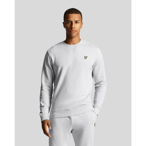 Свитшот Lyle & Scott Crew Neck Sweatshirt, размер XXL, белый, серый