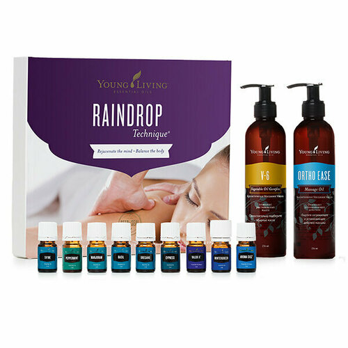 Янг Ливинг Коллекция масел для массажа по технике Raindrop/ Young Iiving Raindrop Technique Essential Oil Collection