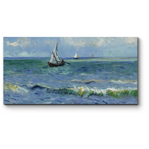 Модульная картина Морской пейзаж в Сен-Мари, Винсент Ван Гог 170x85