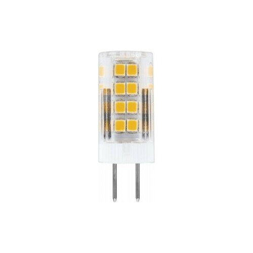 Светодиодная LED лампа Feron G4 230V 5W(500lm) 6400K 6K 45x16 прозрач. 230V LB-432 25862 (упаковка 10 штук)