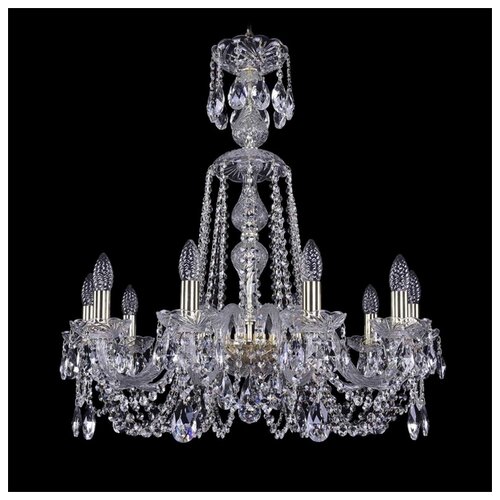 Люстра Bohemia Ivele Crystal 1402 1402/10/240/XL-73/G, E14, 400 Вт, кол-во ламп: 10 шт., цвет: бесцветный