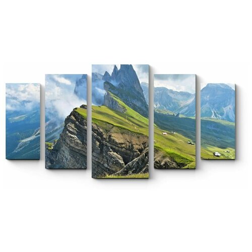 Модульная картина Итальянские Альпы 160x88
