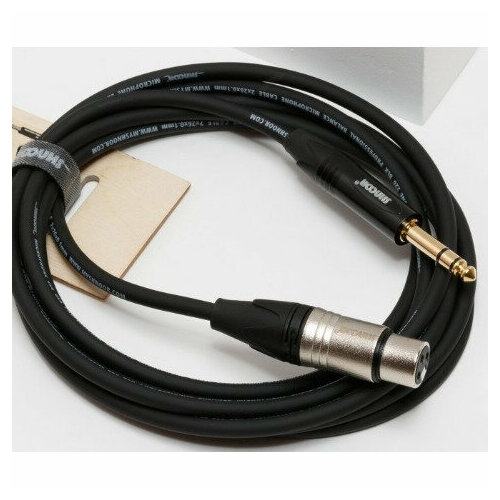 Кабель аудио 1xJack - 1xXLR Shnoor MC226-XFJS 0.15m