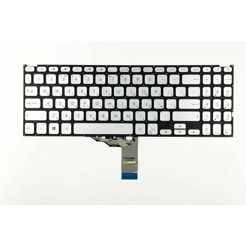 Клавиатура для ноутбука Asus X512DA F512DA Silver, 1 шт.