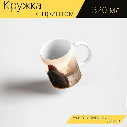 Кружка с рисунком, принтом "Друзья, собака, домашний питомец" 320 мл.
